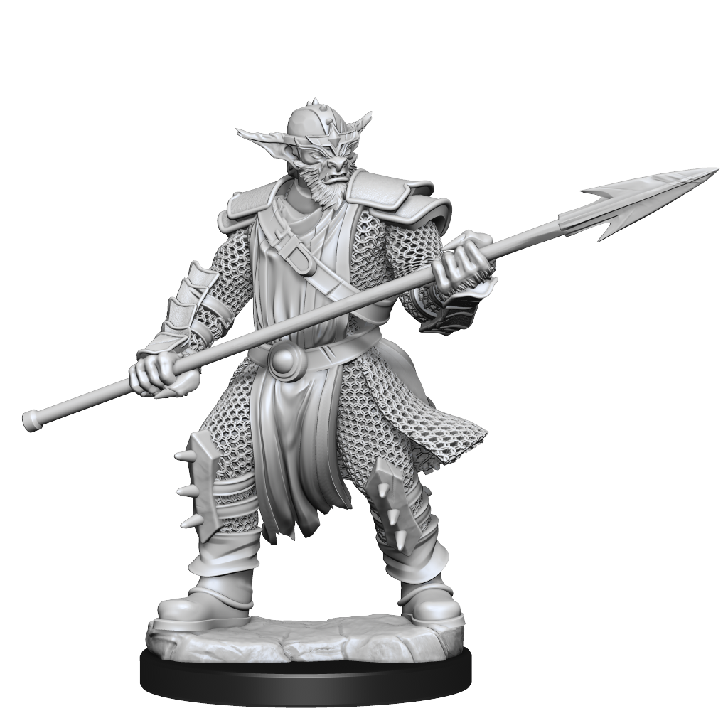 Critical Role Unpainted Miniatures Bugbear Fighter Male – RPG Mini Hunter