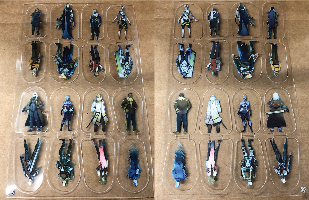 Arcknight Flat Plastic Miniatures - Spacefarers Set - 56 2D Minis – RPG ...