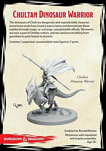 D&D Collector's Series Limited Edition: Chultan Dinosaur Warrior - Unp ...