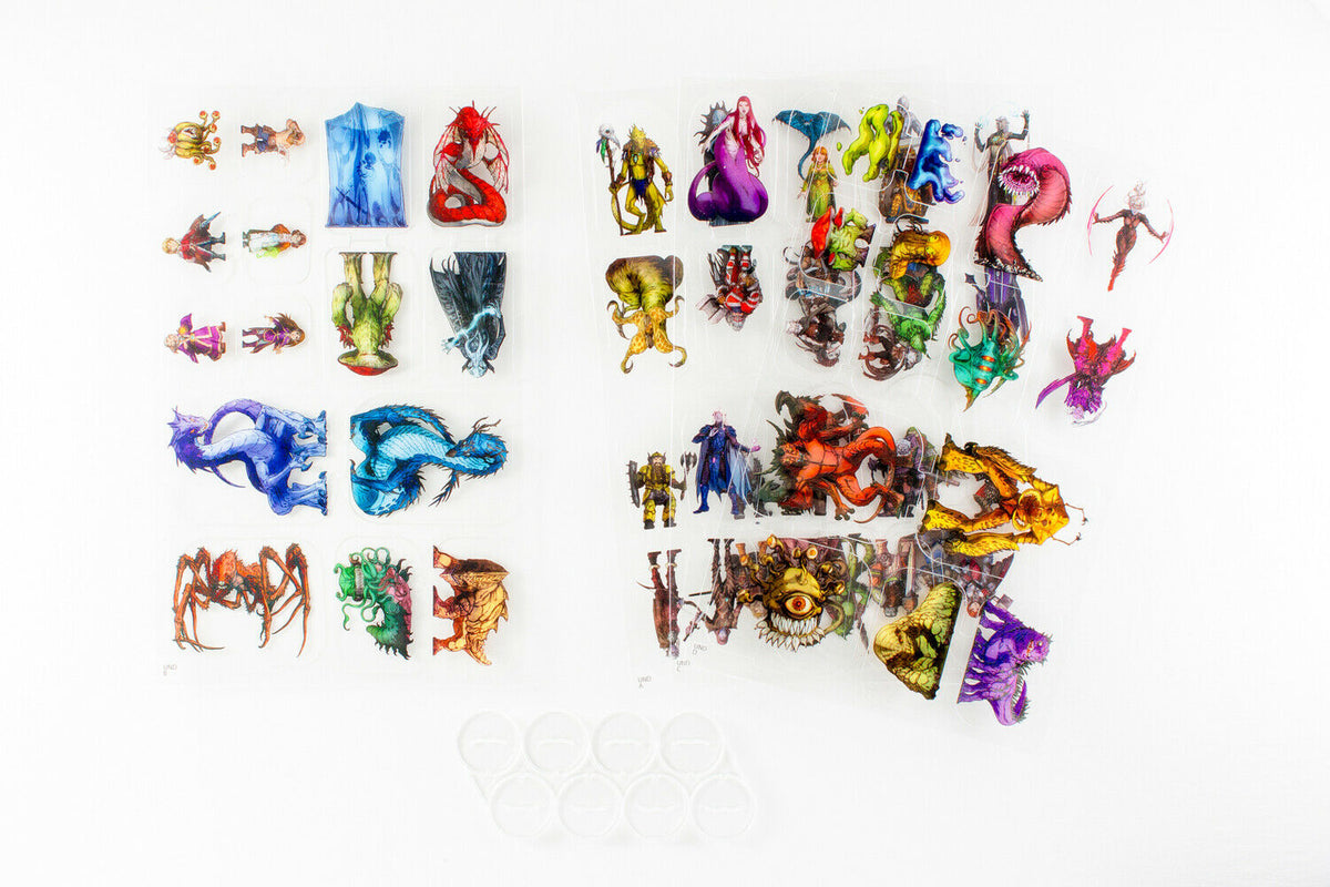 Arcknight Flat Plastic Miniatures - Core Set Bundle - 310 2D Minis ...