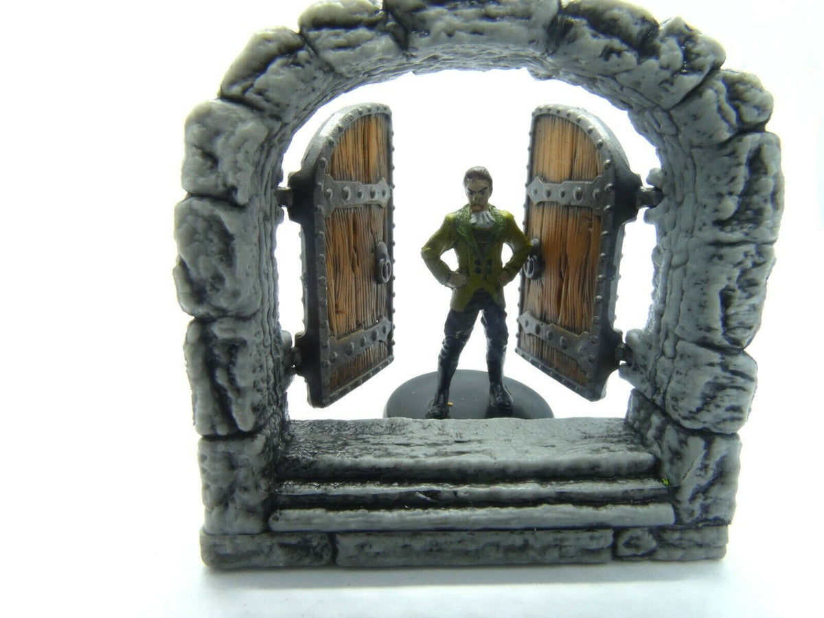 Wizkids 4D WarLock Tiles - Dungeon Tile 1 set - 2" Exterior Wall Doors ...