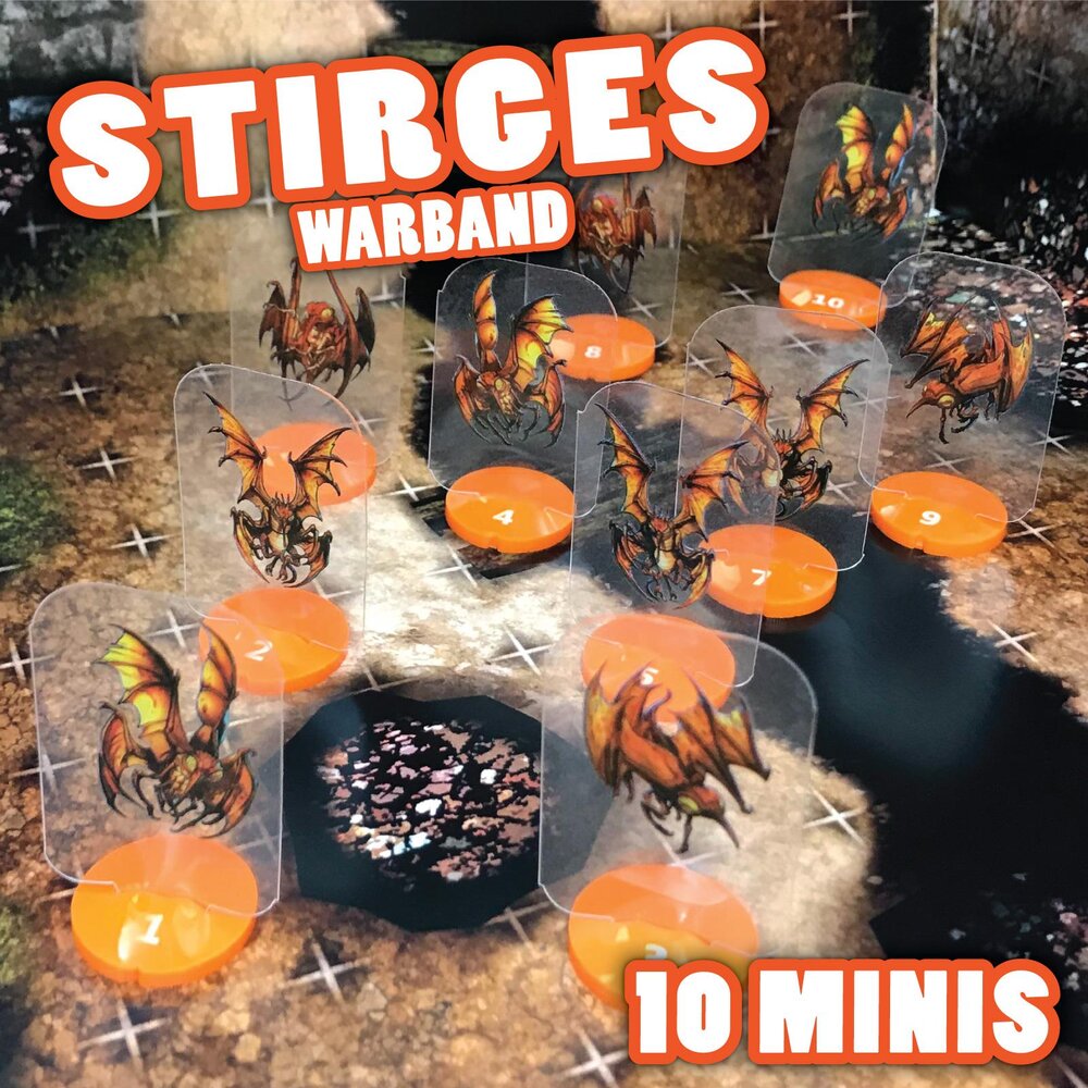 Arcknight Flat Plastic Miniatures - Stirges Warband - 10 2D Minis – RPG ...