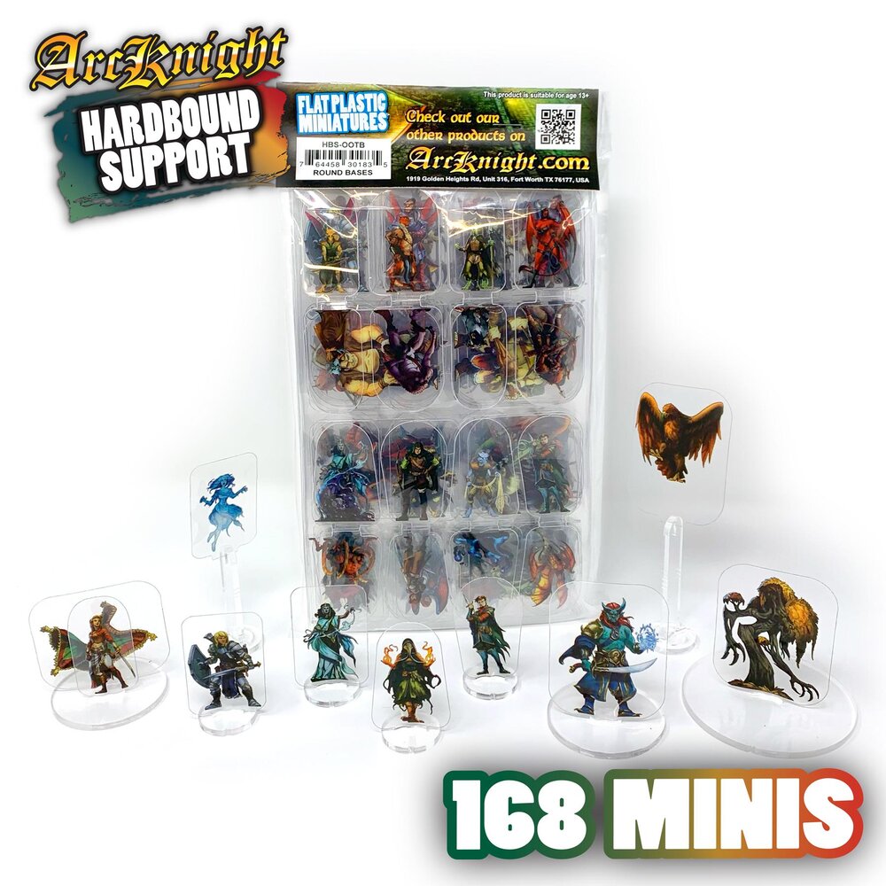 Arcknight Flat Plastic Miniatures - Out of the Box MINIS Pack - 168 2D ...