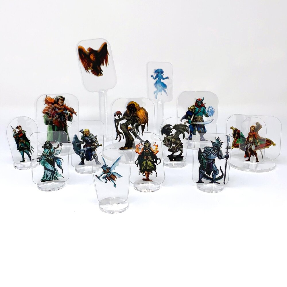 Arcknight Flat Plastic Miniatures - Out of the Box MINIS Pack - 168 2D ...
