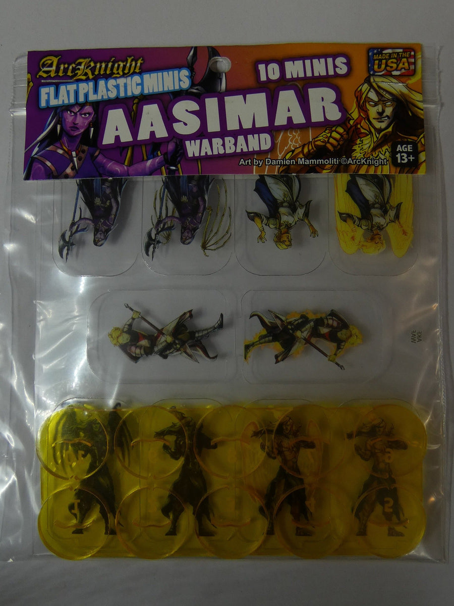 Arcknight Flat Plastic Miniatures - Aasimar Forms of Power Warband - 1 ...