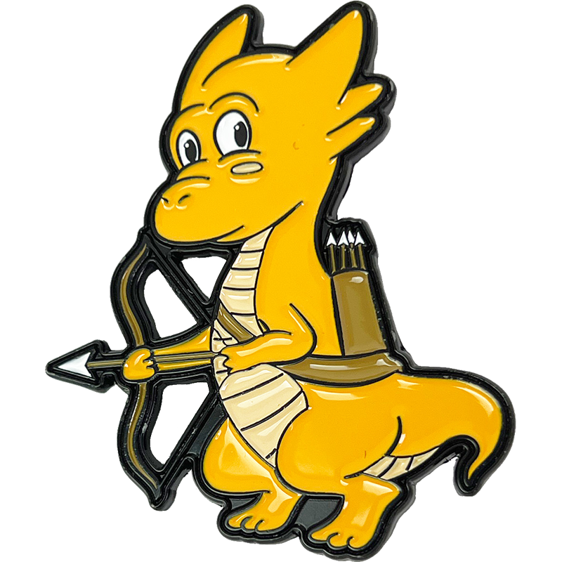 Pin - Flick the Orange Kobold Ranger - Gallant Goblin – RPG Mini Hunter