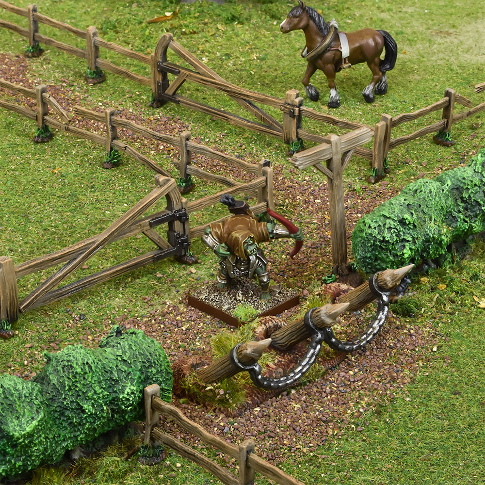Terrain Crate: Battlefield Fences & Hedges – RPG Mini Hunter