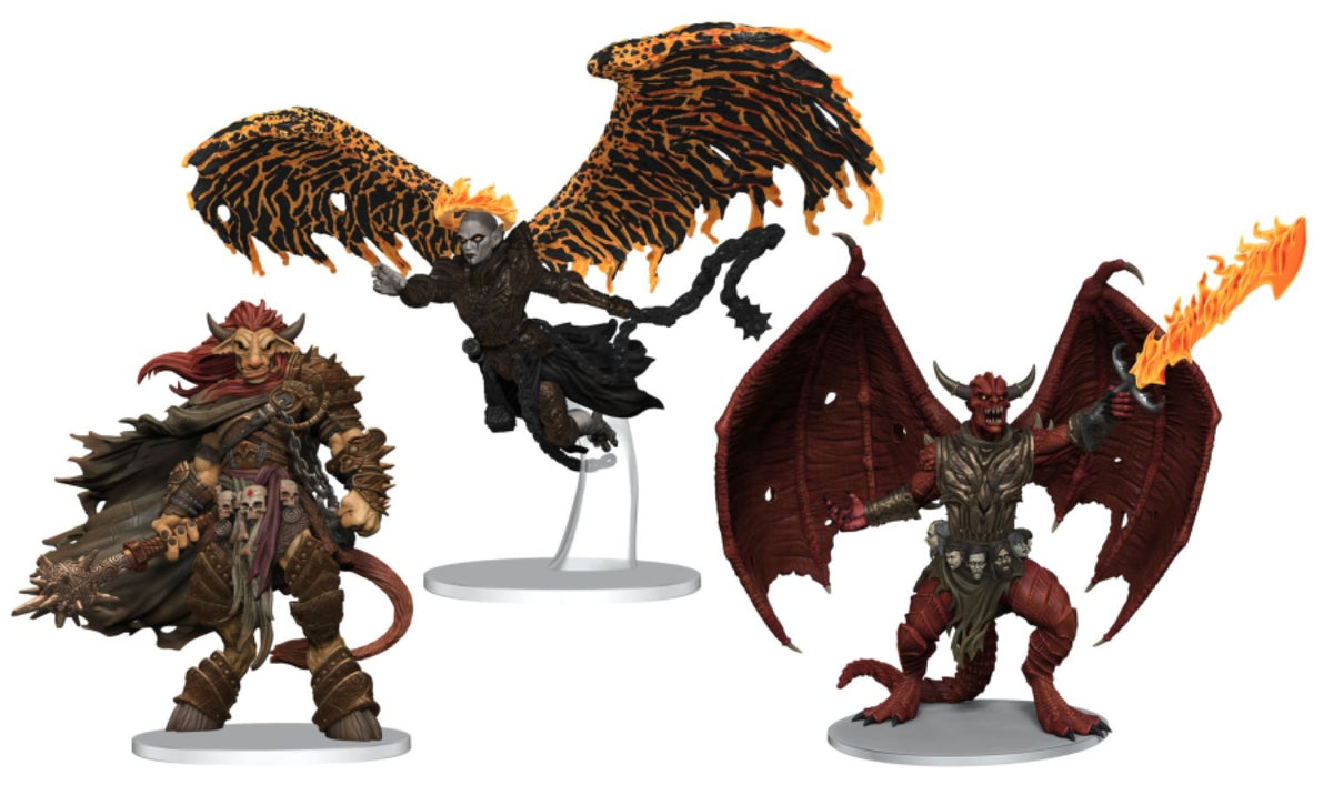 D&D Icons of the Realms Miniatures Archdevils Bael, Bel, and Zariel ...