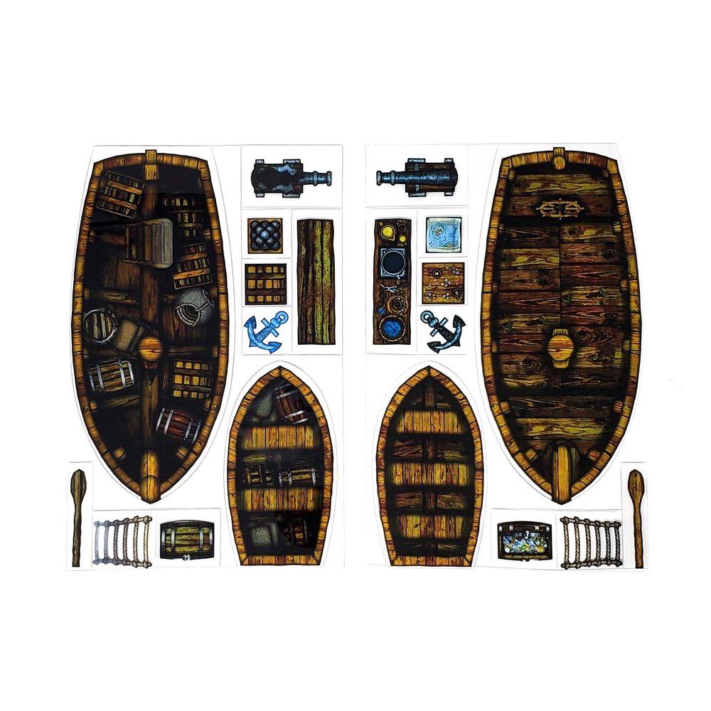 Arcknight Flat Plastic Miniatures - Boats - Roleplaying Objects 2.0 ...