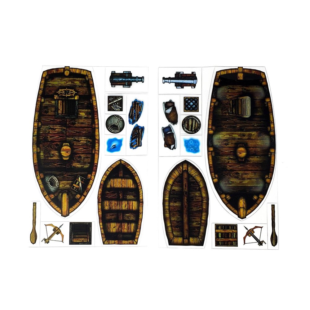 Arcknight Flat Plastic Miniatures - Boats - Roleplaying Objects 2.0 ...