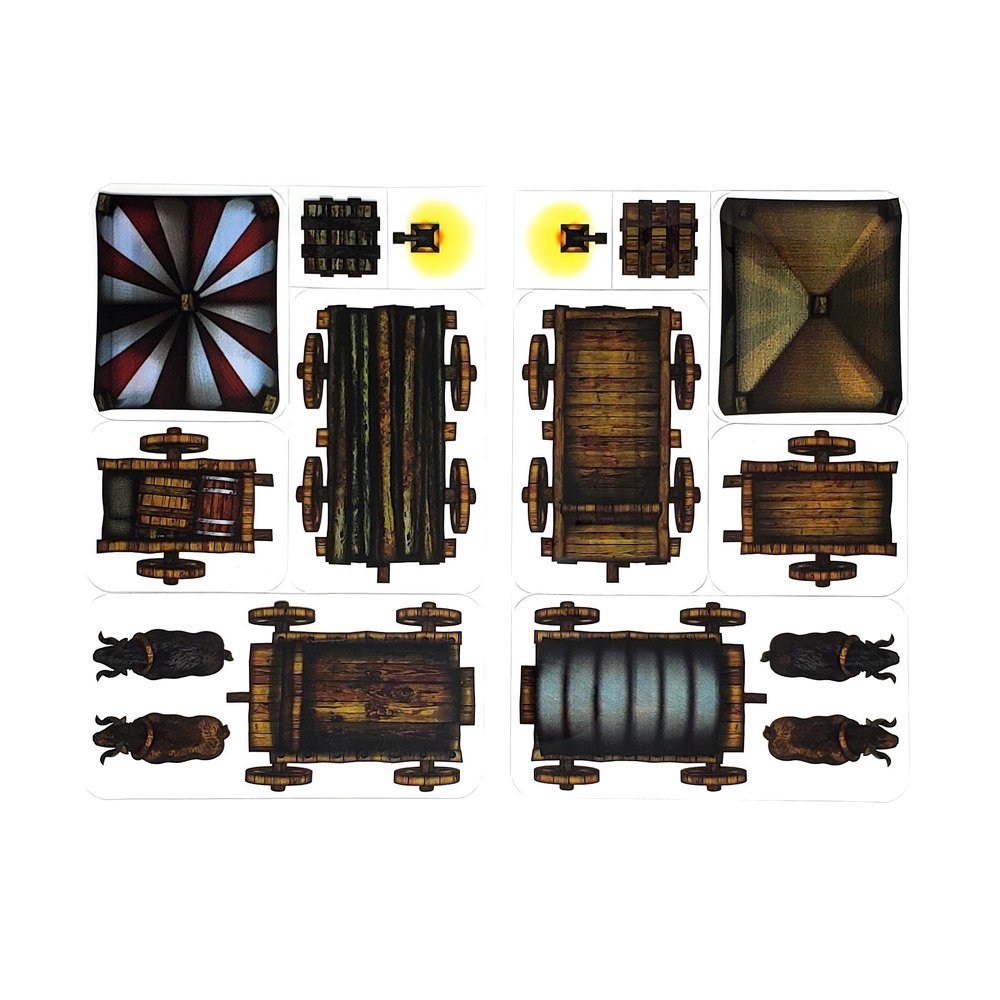 Arcknight Flat Plastic Miniatures - Caravan - Roleplaying Objects 2.0 ...