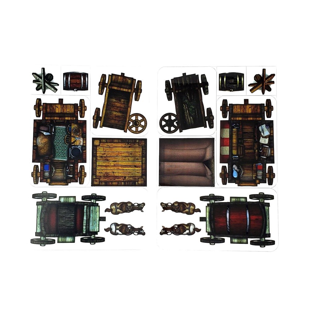 Arcknight Flat Plastic Miniatures - Caravan - Roleplaying Objects 2.0 ...