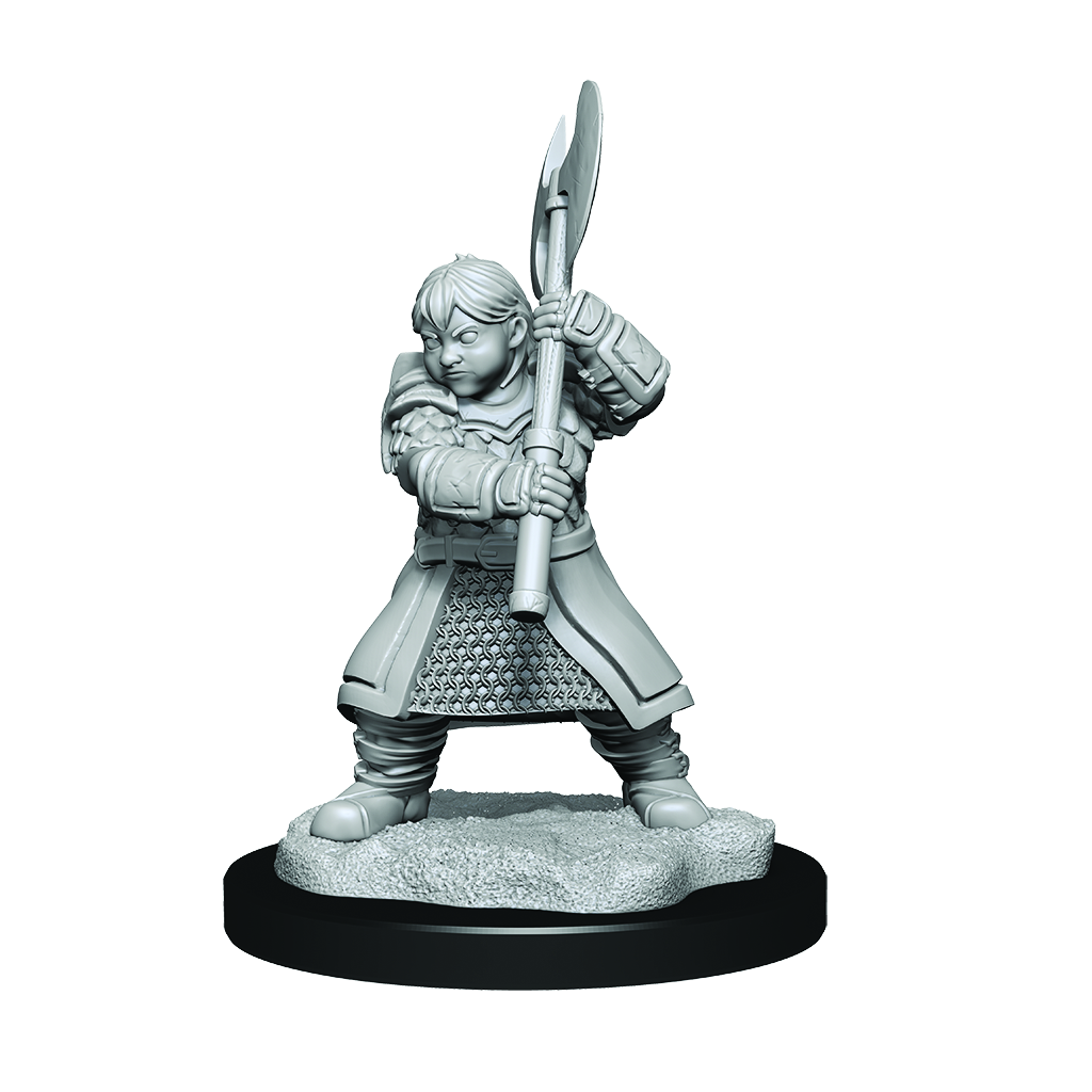Critical Role Unpainted Miniatures Dwarf Dwendalian Empire Fighter Fem ...