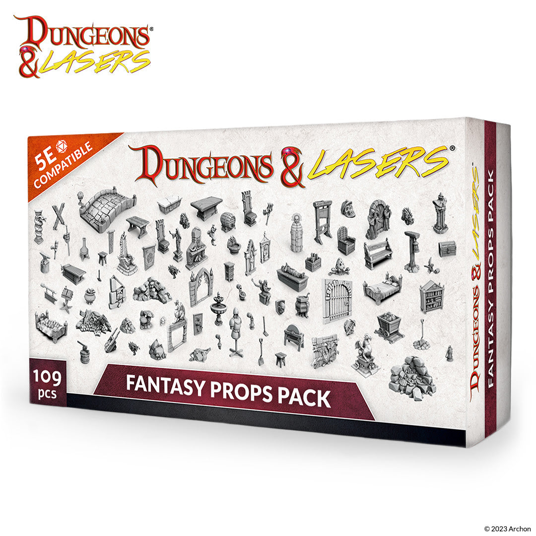 Dungeons & Lasers: Fantasy Props Pack – RPG Mini Hunter