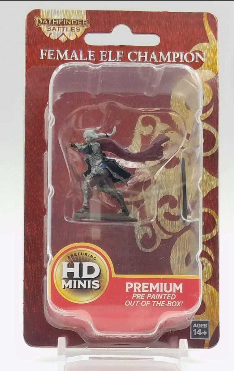Pathfinder Battles: Premium Miniatures Wave 2: Elf Champion (Paladin ...