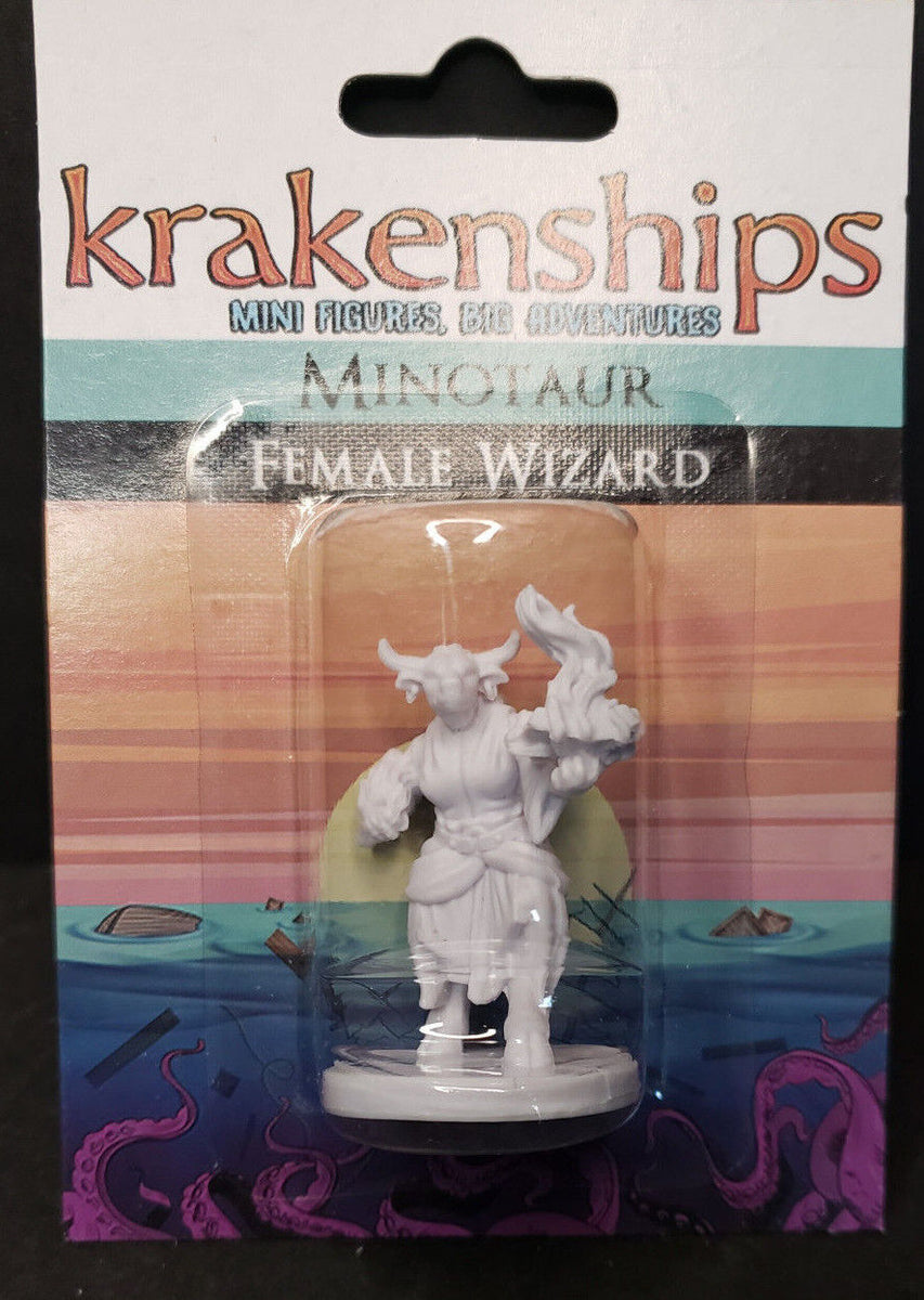 Krakenships Minotaur Female Wizard - Unpainted – RPG Mini Hunter